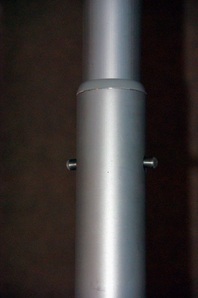 25' Telepole Superior 1 Silver Telescoping Flagpole-2.75" Base,10 Gauge ...